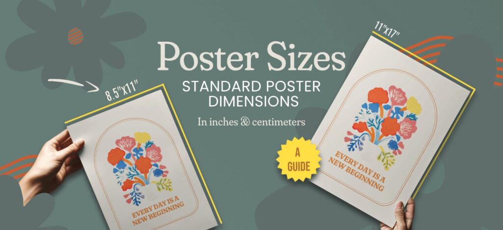 Poster sizes: Dimensions and tips for sharp images - Kittl Blog