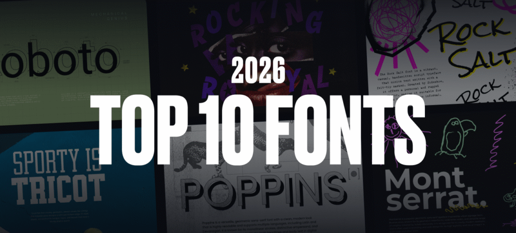 The 10 font trends in 2026 for your projects next year - Kittl Blog